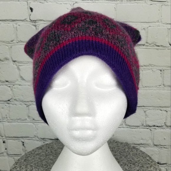 Capello | Accessories | Capello Wool Fair Isle Nordic Toque Winter Hat ...